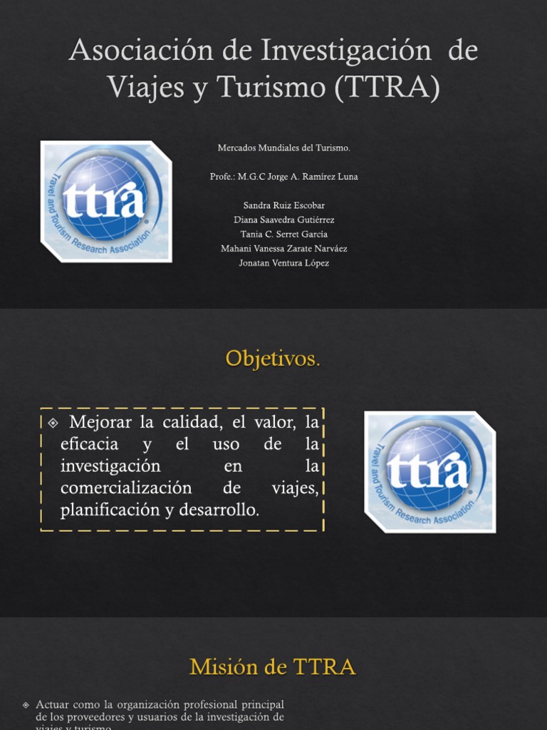 Asociación de Investigación de Viajes y Turismo (TTRA) y La Región de África | PDF