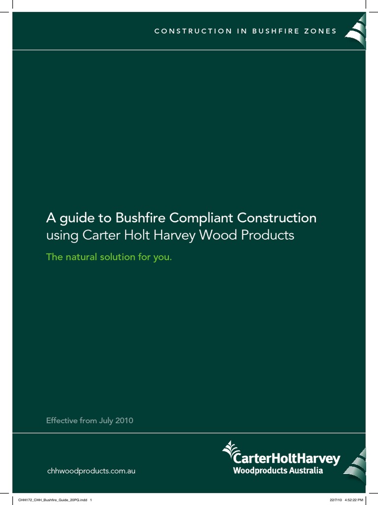 CHH Construction in Bushfire Zones Guide | Download Free PDF | Framing ...