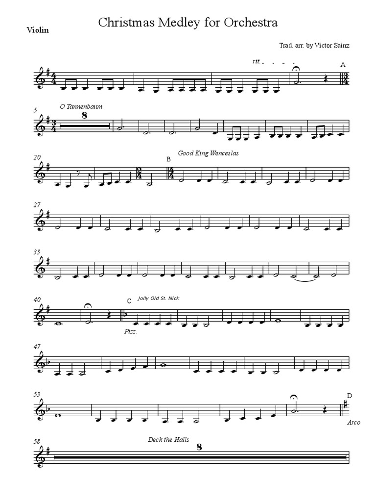 Christmas Medley for Orchestra | PDF
