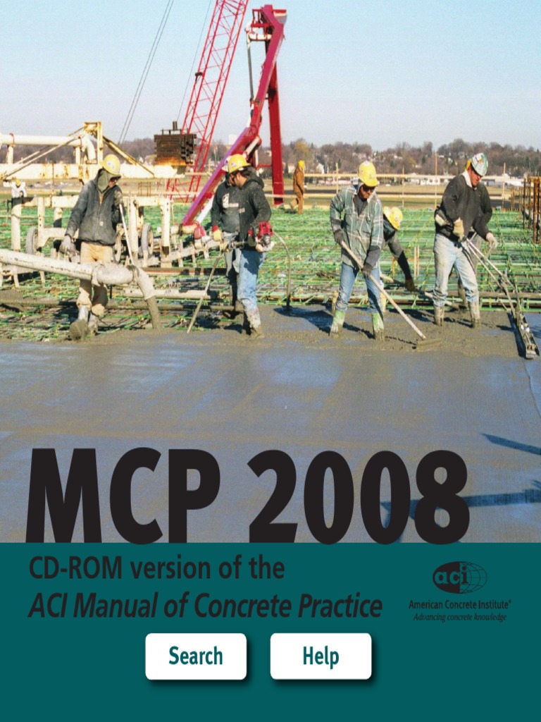 ACI Manual of Concrete Practice 2008 | PDF