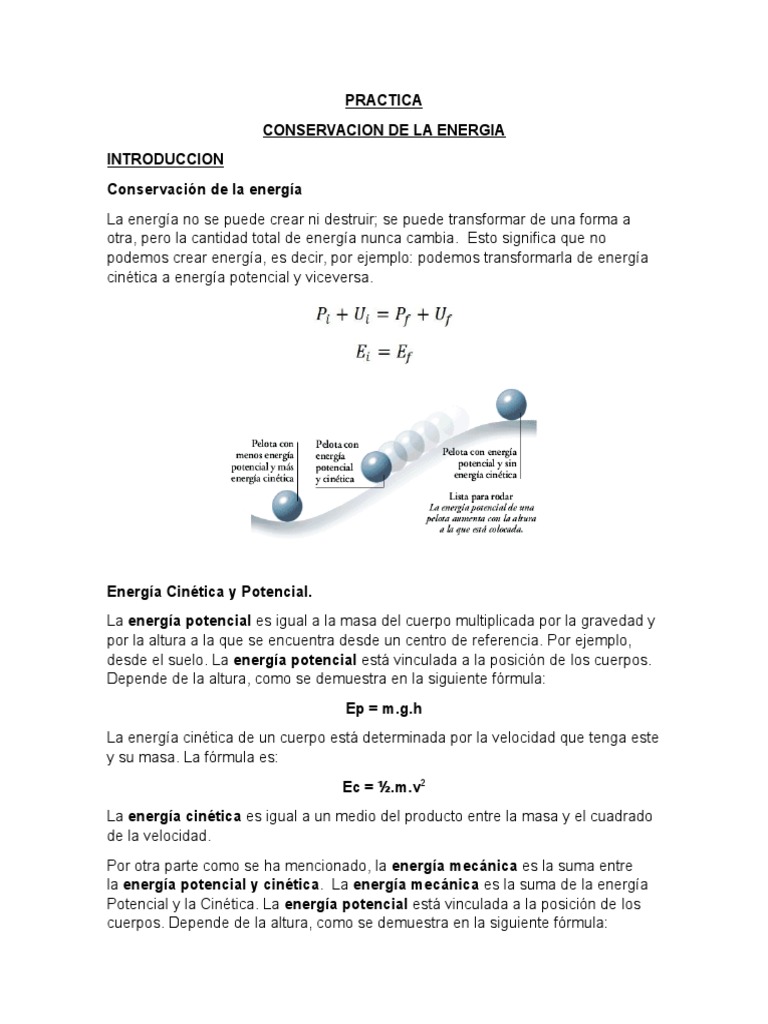Energia Cinetica y Potencial | PDF | Energía cinética | Masa