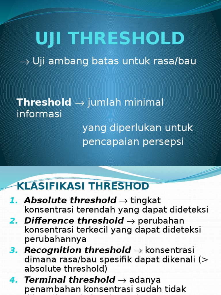 Threshold | PDF