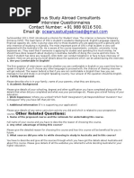 Prepared Answers For Possible Tier 4 VISA Interview Questions | PDF | Master's Degree | Interview