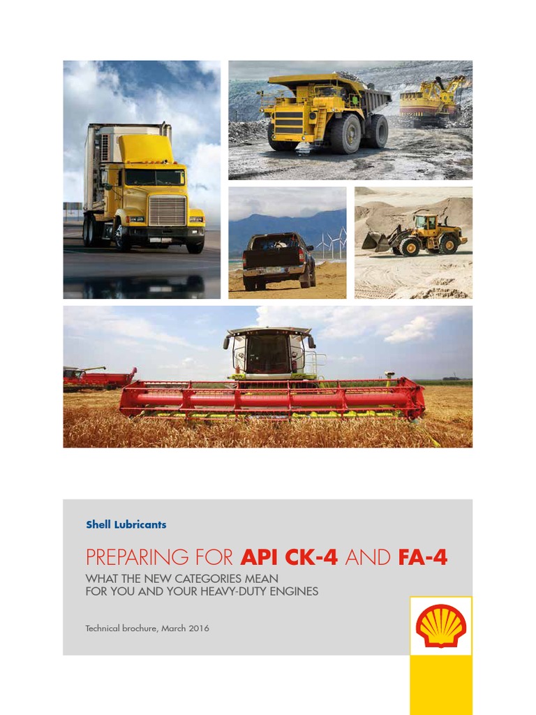 Shell Lubricants CK4 and FA4 Technical Brochure Lo | PDF | Motor Oil ...