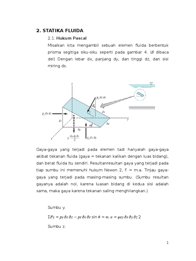 Statika Fluida | PDF