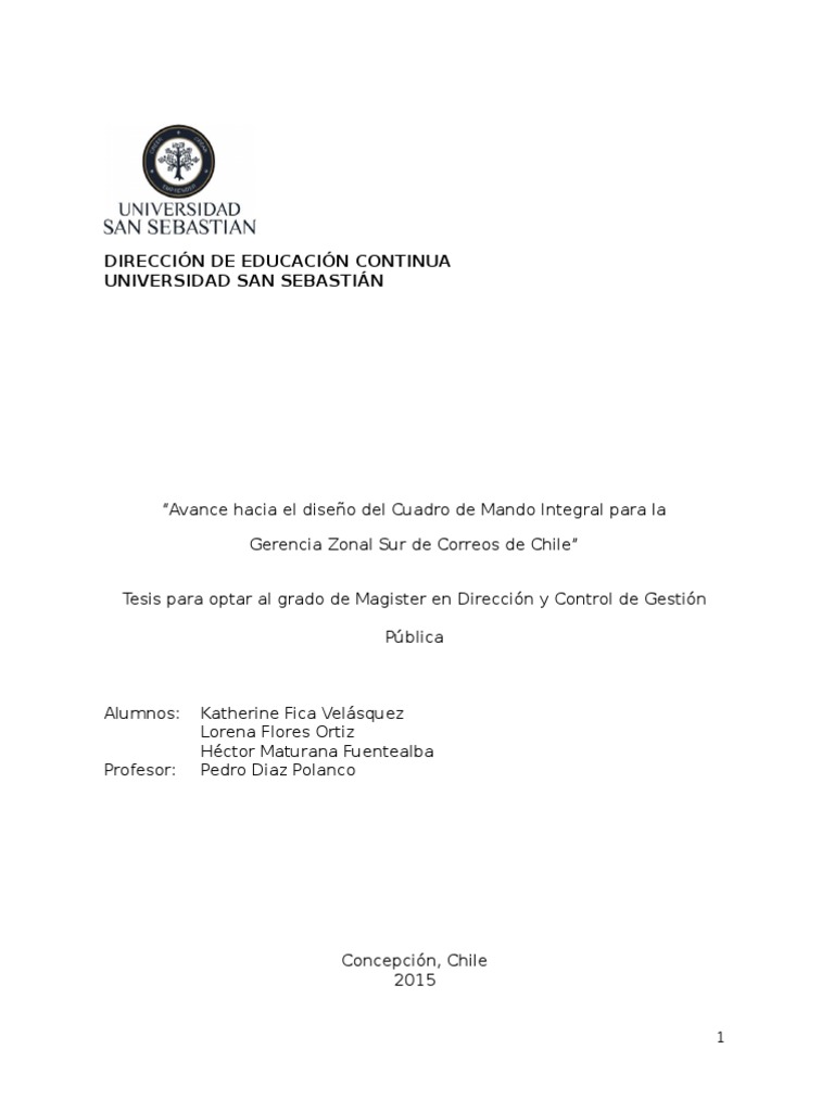 Inicio Tesis MG USS 2015 (X) | PDF | Presupuesto | Business