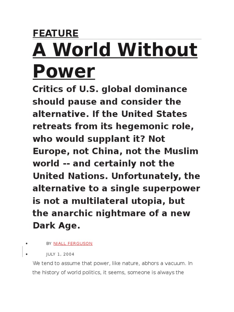 A World Without Power: Feature | PDF | Byzantine Empire | China