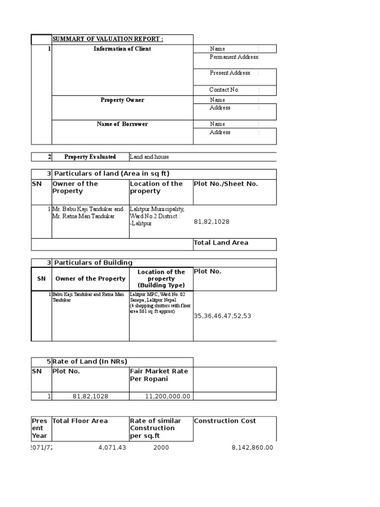 Property Valuation | PDF