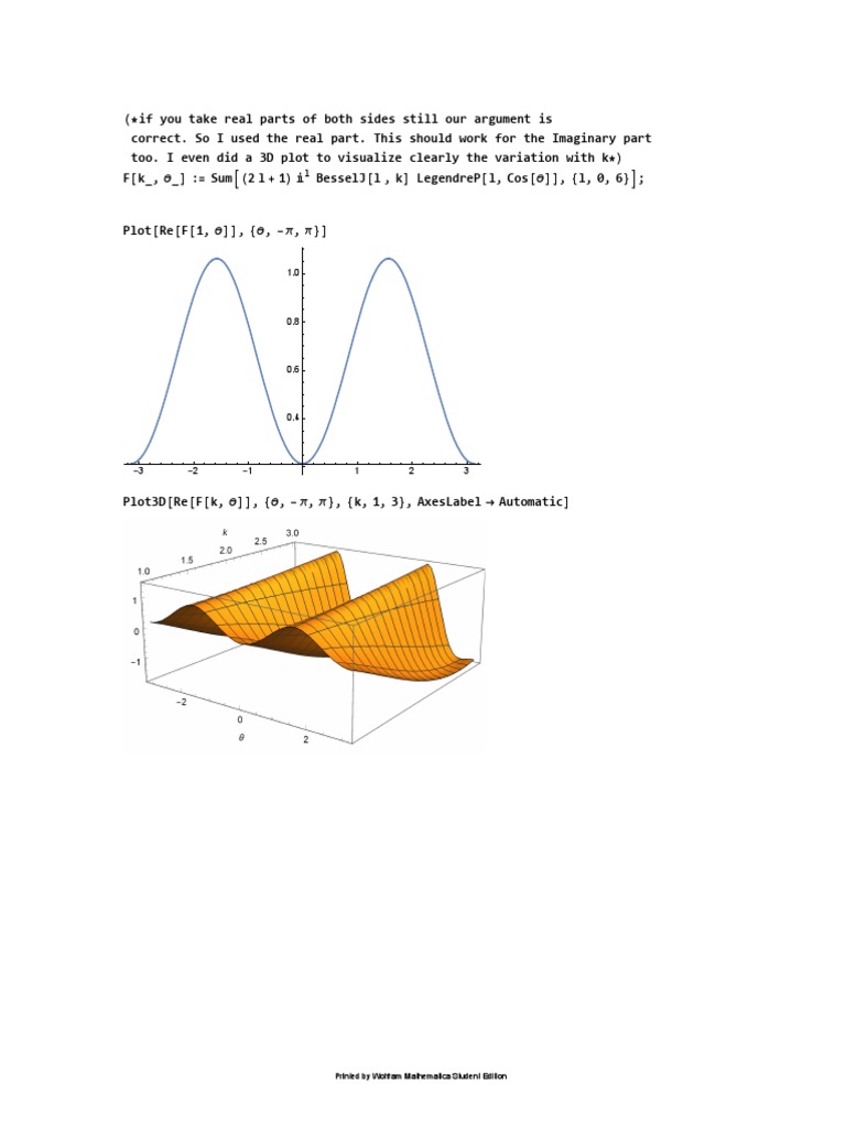 Printed by Wolfram Mathematica Student Edition | PDF | Modern Physics ...