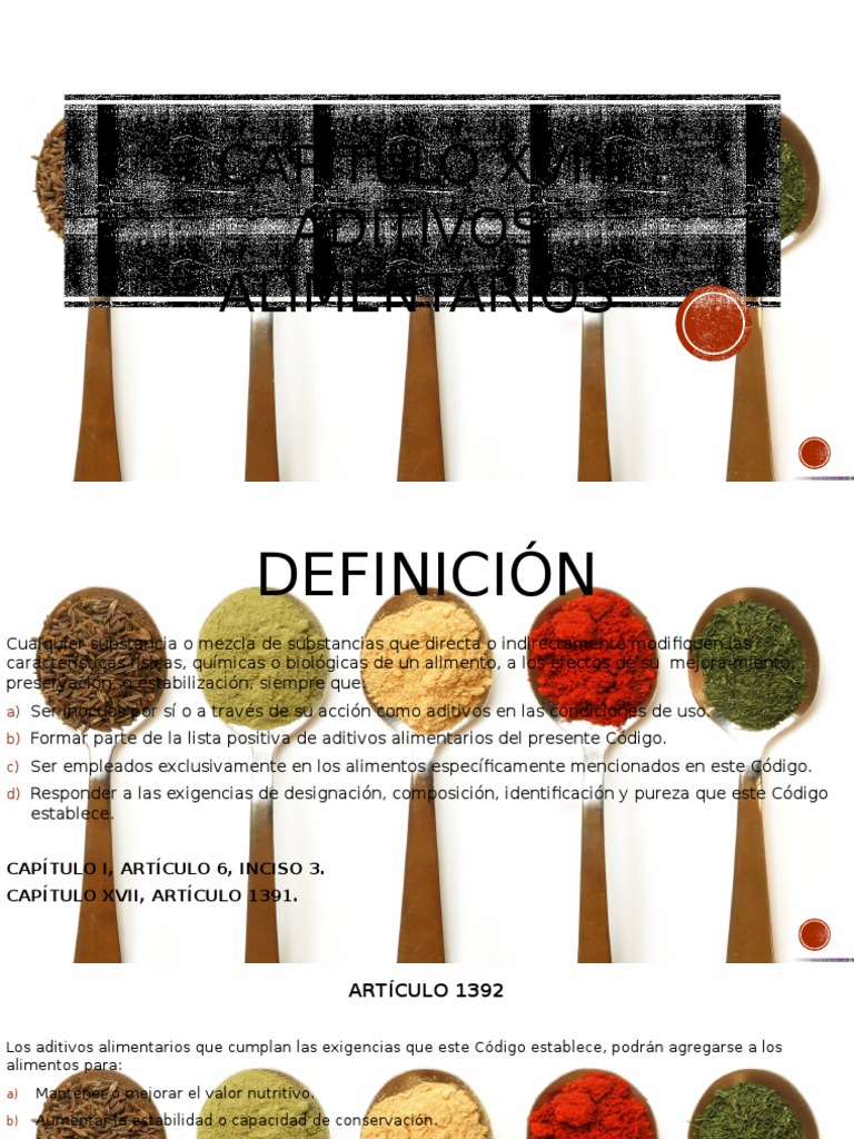 CAPITULO XVIII - Código Alimentario Argentino | Alimentos | Aluminio
