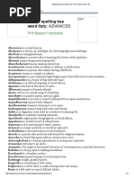 Unique Words from Spelling Bees | PDF | Noun | Latin