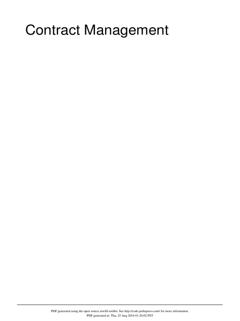 ServiceNow Contract Management - Book | PDF | Non Disclosure Agreement ...