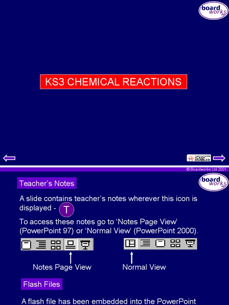 KS3 Chemical Reactions | Redox | Combustion