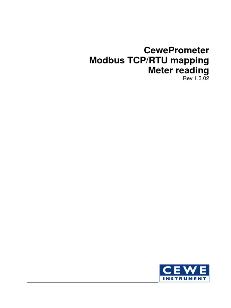 Modbus - TCPIP - Prometter CEWE | PDF | Ac Power | Harmonic