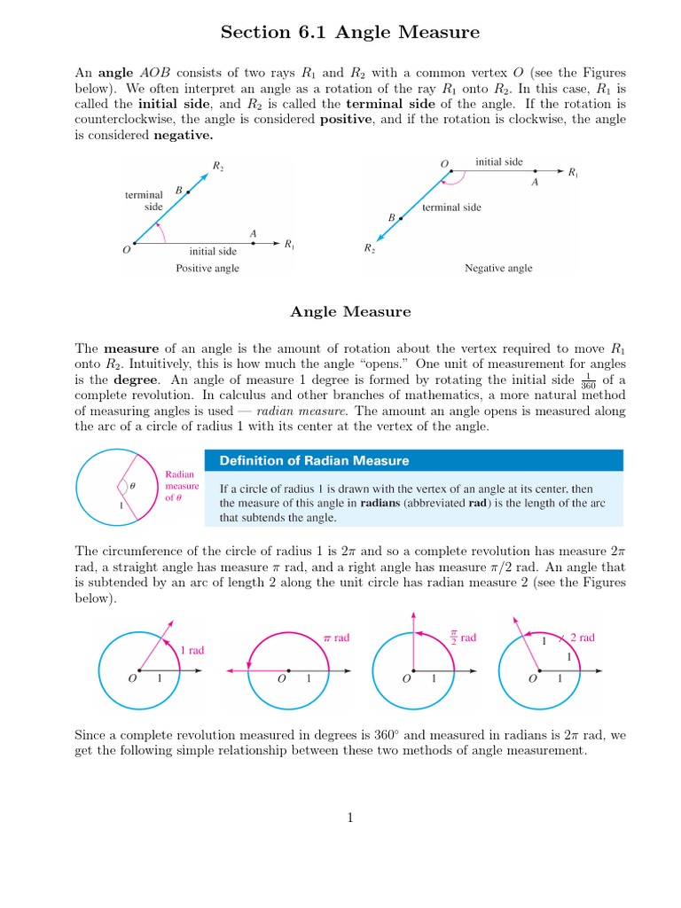 Angle Measure PDF | Download Free PDF | Angle | Speed