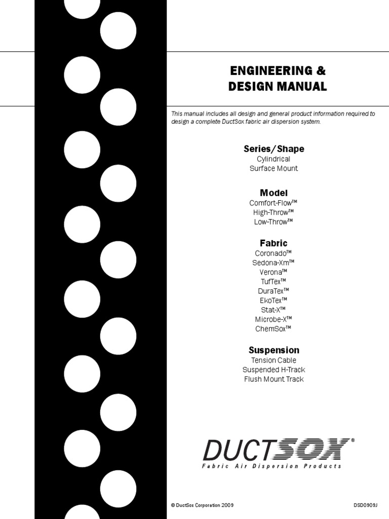 Ductsox Updated Engineering DesignManualJ - Sept2009 | PDF | Duct (Flow ...