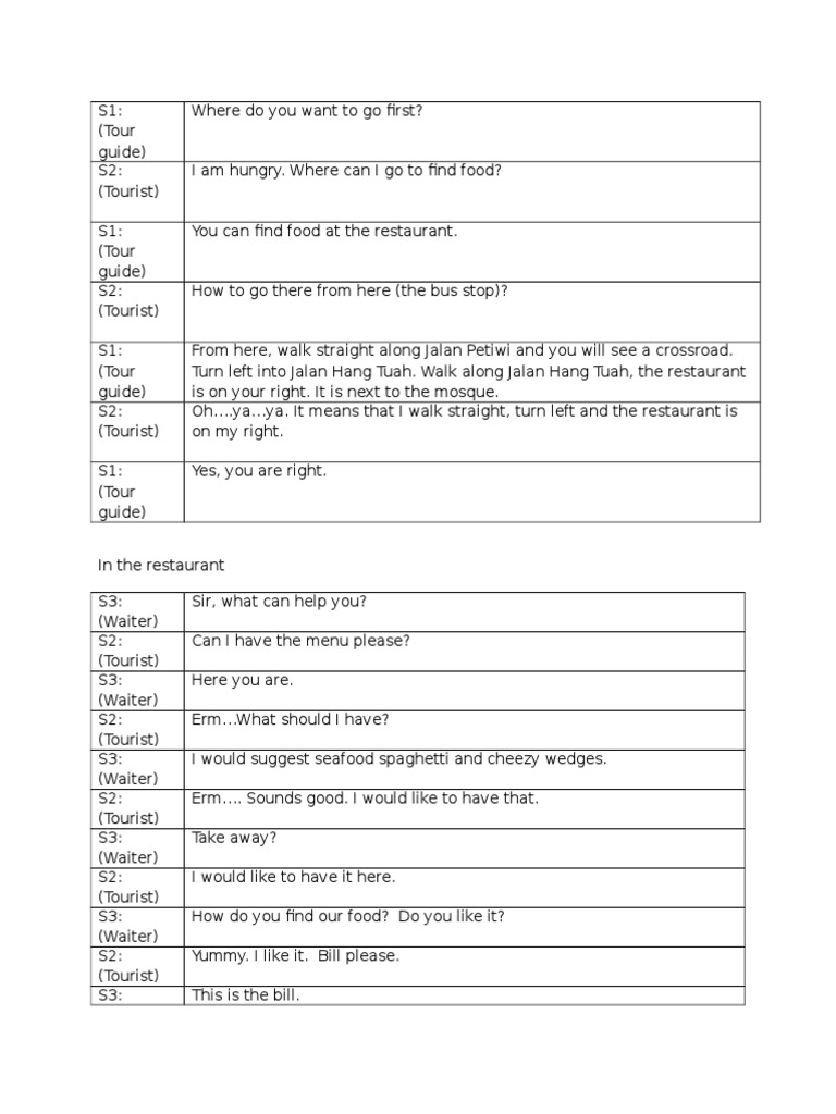 Assignment 2 - Role Play Script | PDF | Leisure