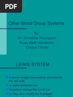 Minor Blood Groups Overview | PDF | Blood Type | Antibody