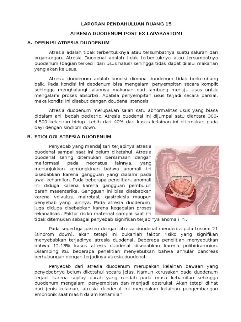 Definisi Atresia Duodenum | PDF