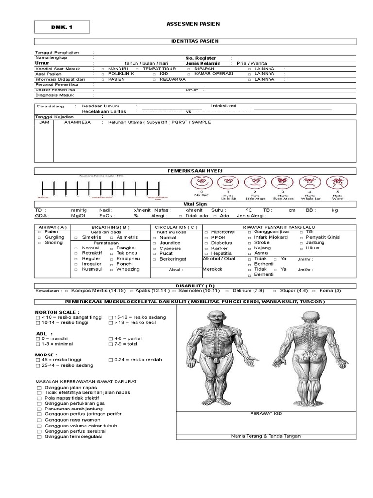Form. New Pengkajian Igd | PDF | Kesehatan Holistik | Sains & Matematika