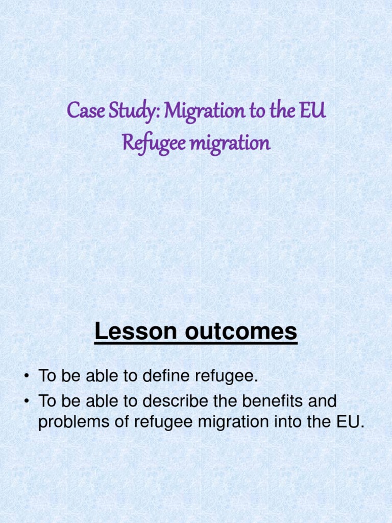 12 and 13 Eu Migration and Refugee Movements - Kks | PDF | Travel