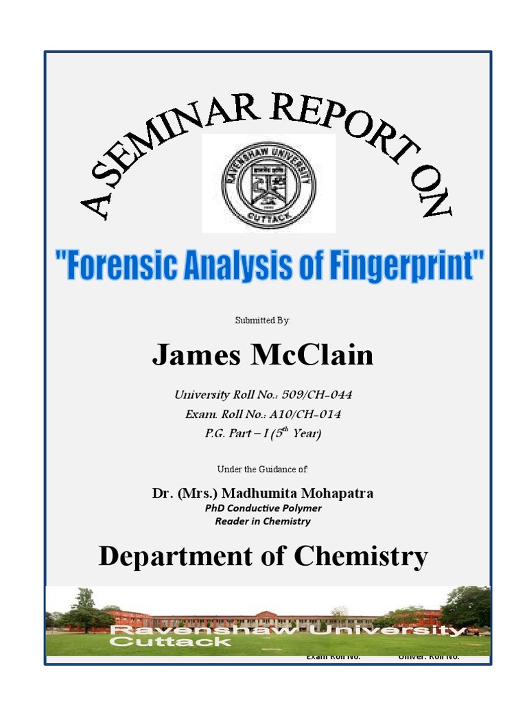 Forensic Analysis of Fingerprints | PDF | Fingerprint | Dna