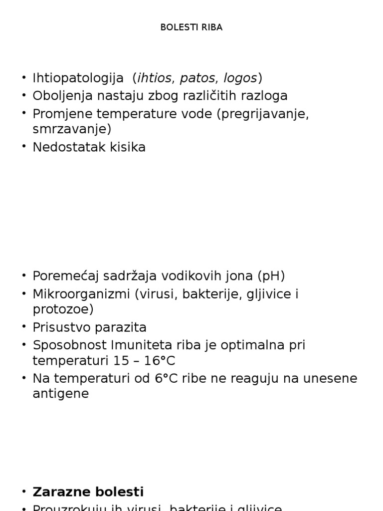 Bolesti Riba | PDF
