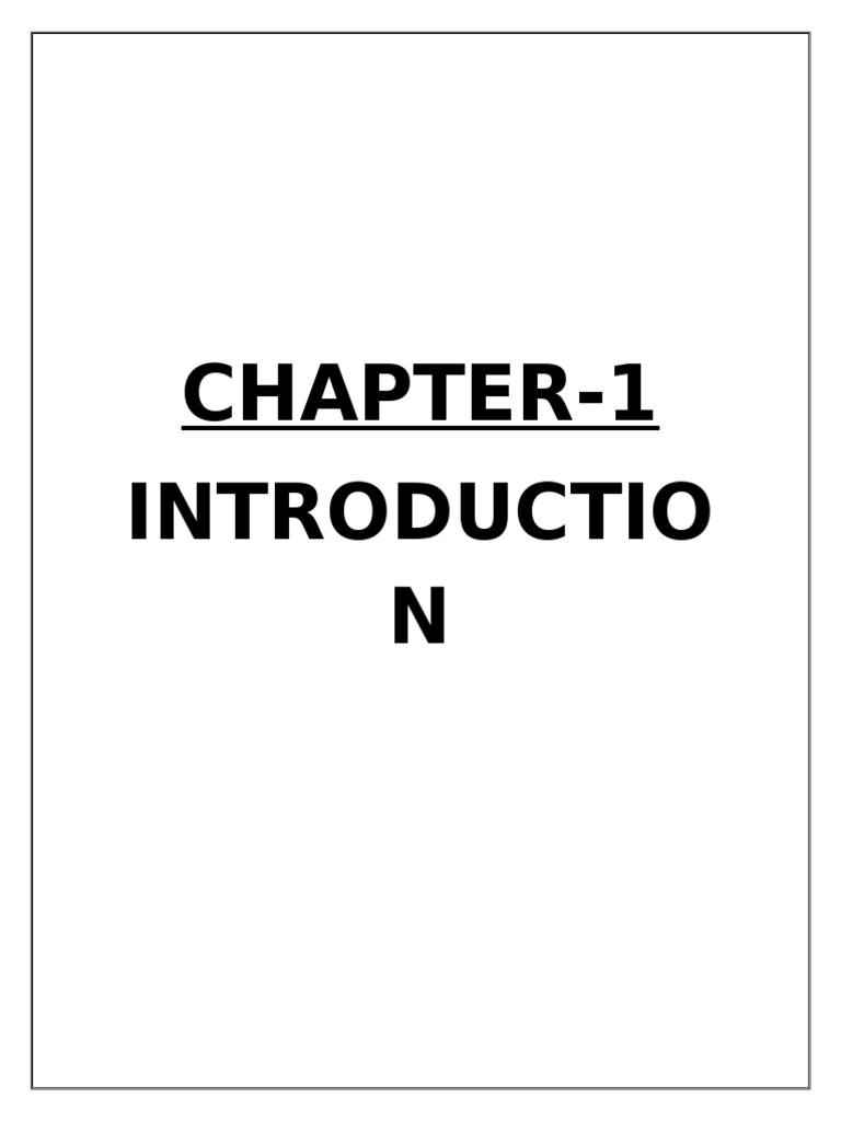 Chapter-1 Introductio N | PDF | Career & Growth