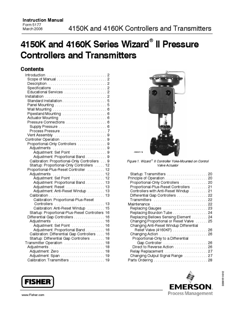 4150K-4160K Controladores Fisher PDF | PDF | Pressure Measurement ...