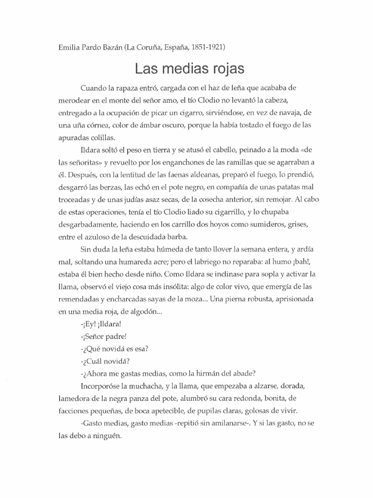 Las Medias Rojas PDF | PDF