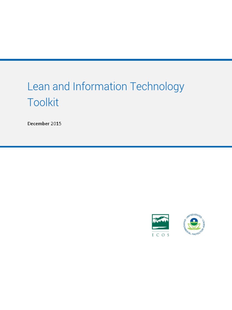 Lean IT Toolkit for Environmental Agencies | PDF | Lean Startup | Agile ...