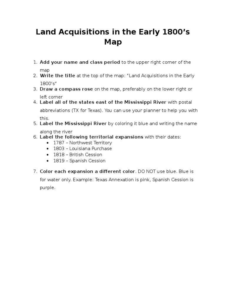 Early Land Acquisition Map | PDF