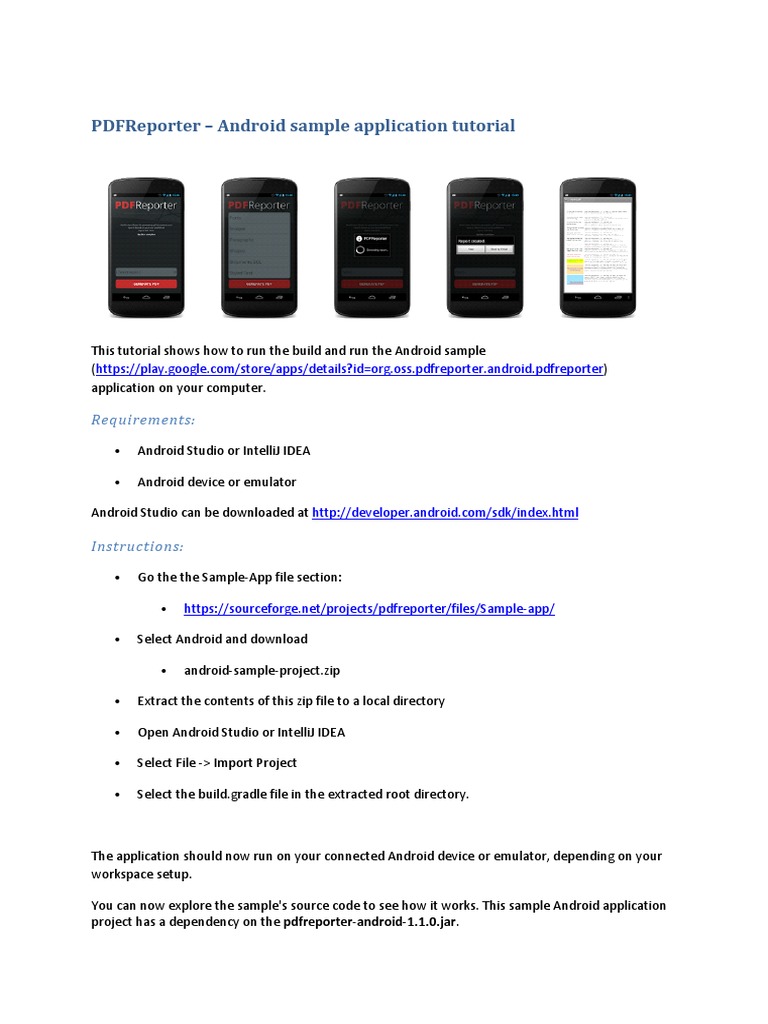 Tutorial Android Sample App | PDF