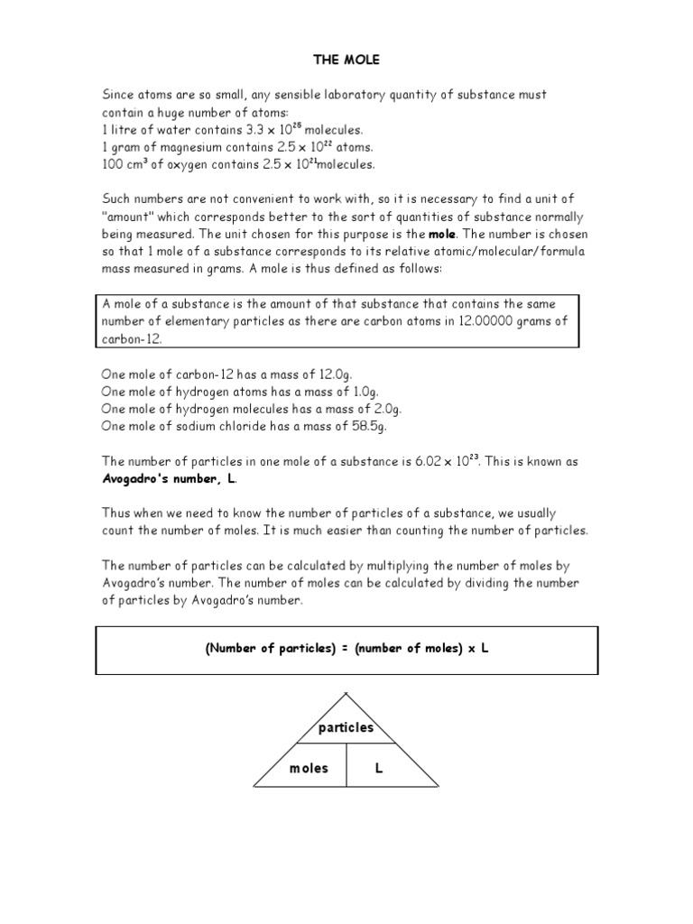 Understanding Moles and Molar Mass | PDF | Ion | Chemical Bond