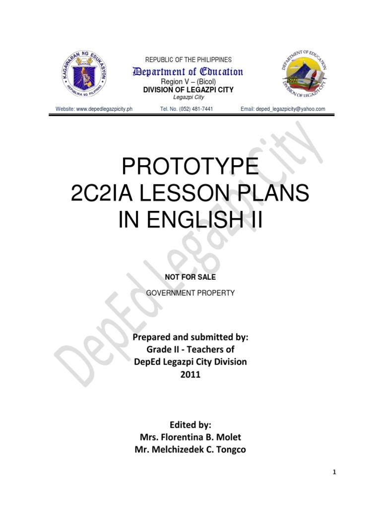 English II Lesson Plans for Teachers | PDF | Reading (Process) | Question