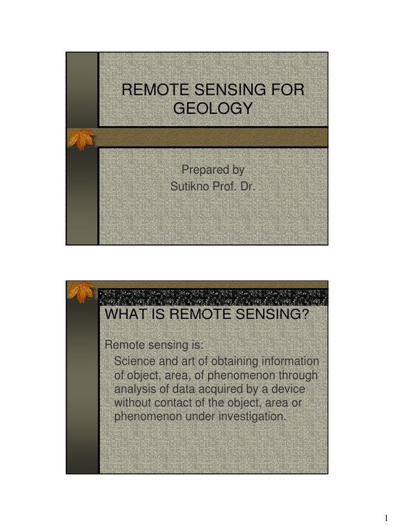 Remote Sensing For Geology PDF | PDF | Clastic Rock | Rock (Geology)