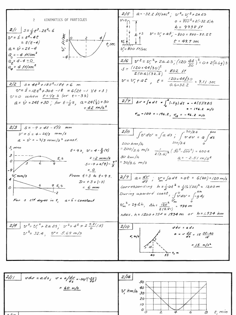 Meriam Kinematic Particles Dynamics 1 | PDF | Systems Engineering | Kinematics