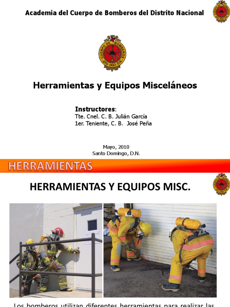 Herramientas Variadas de Bomberos | Herramientas | Bomba