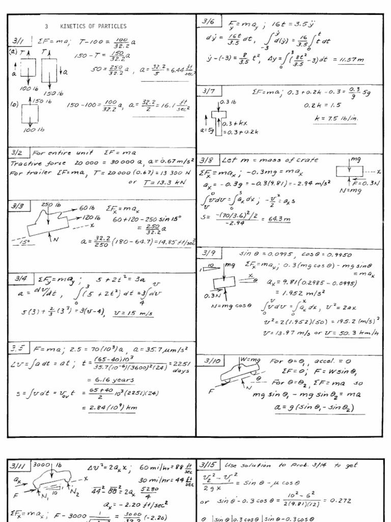 Meriam Kinematic Particles Dynamics 2 | PDF | Kinematics | Mechanical ...