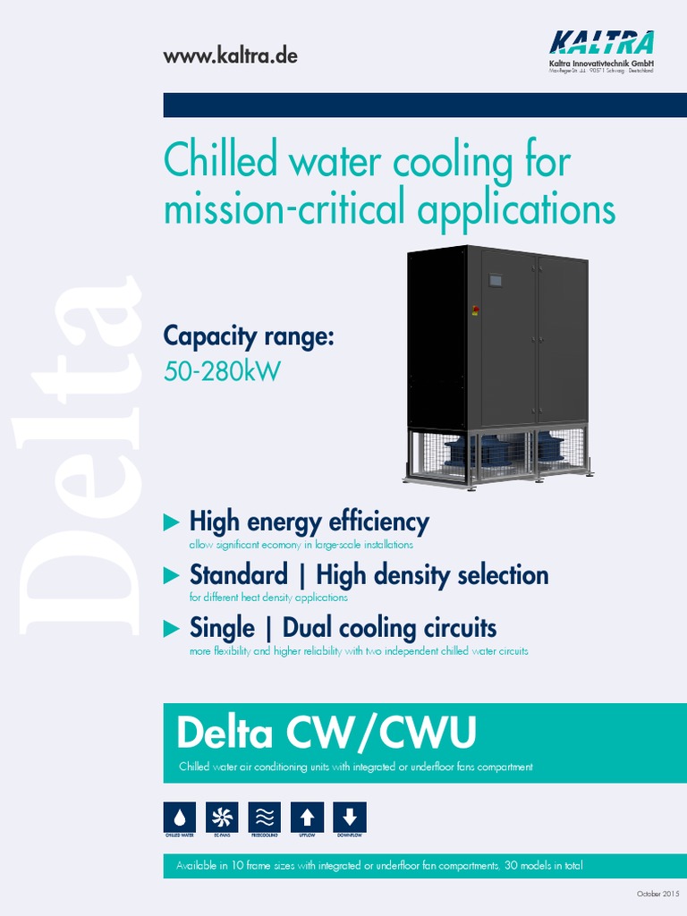 Chilled Water Cooling Units For Mission-Critical Applications | PDF ...