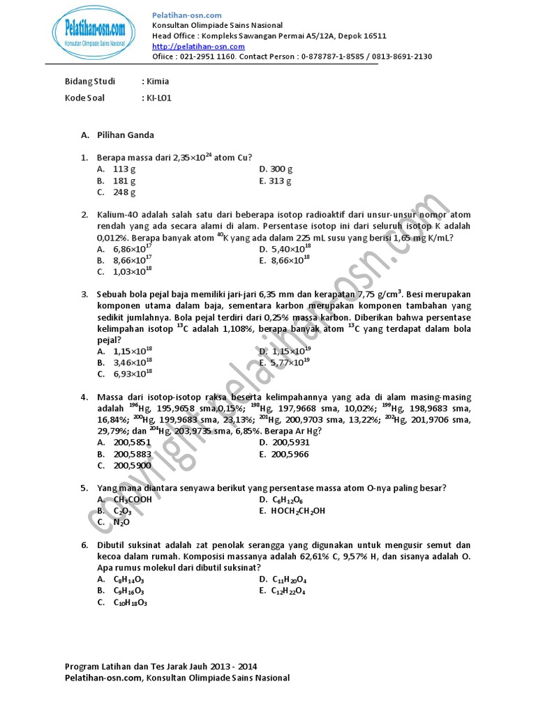 KI-L01 (Soal) | PDF