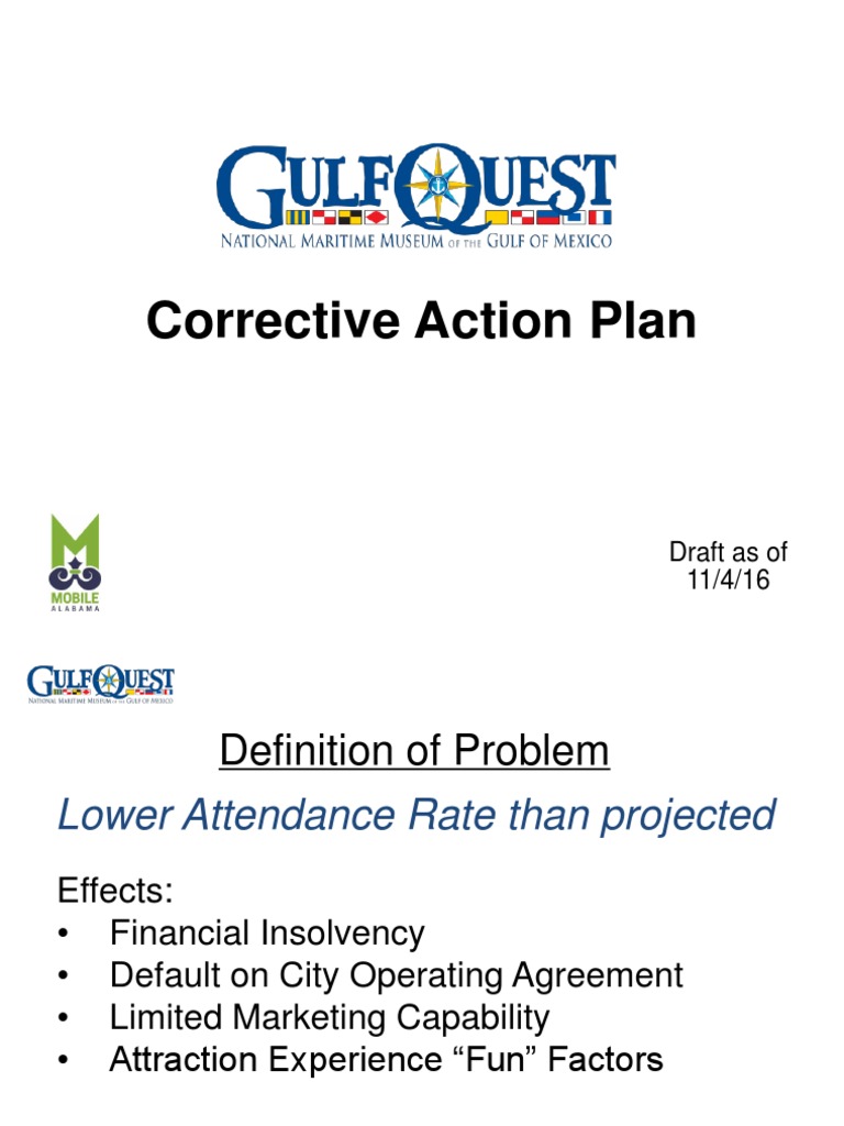 Corrective Action Plan 110416 | PDF