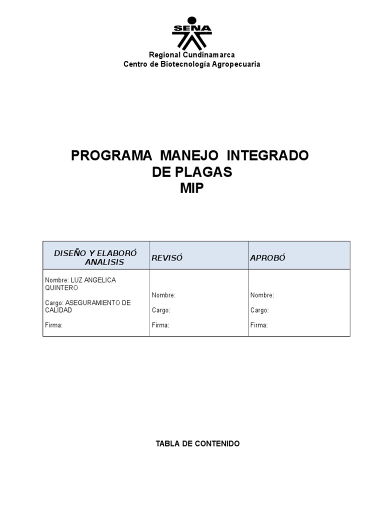 Programa de Control Integrado de Plagas | Pesticida | Plaga (organismo)