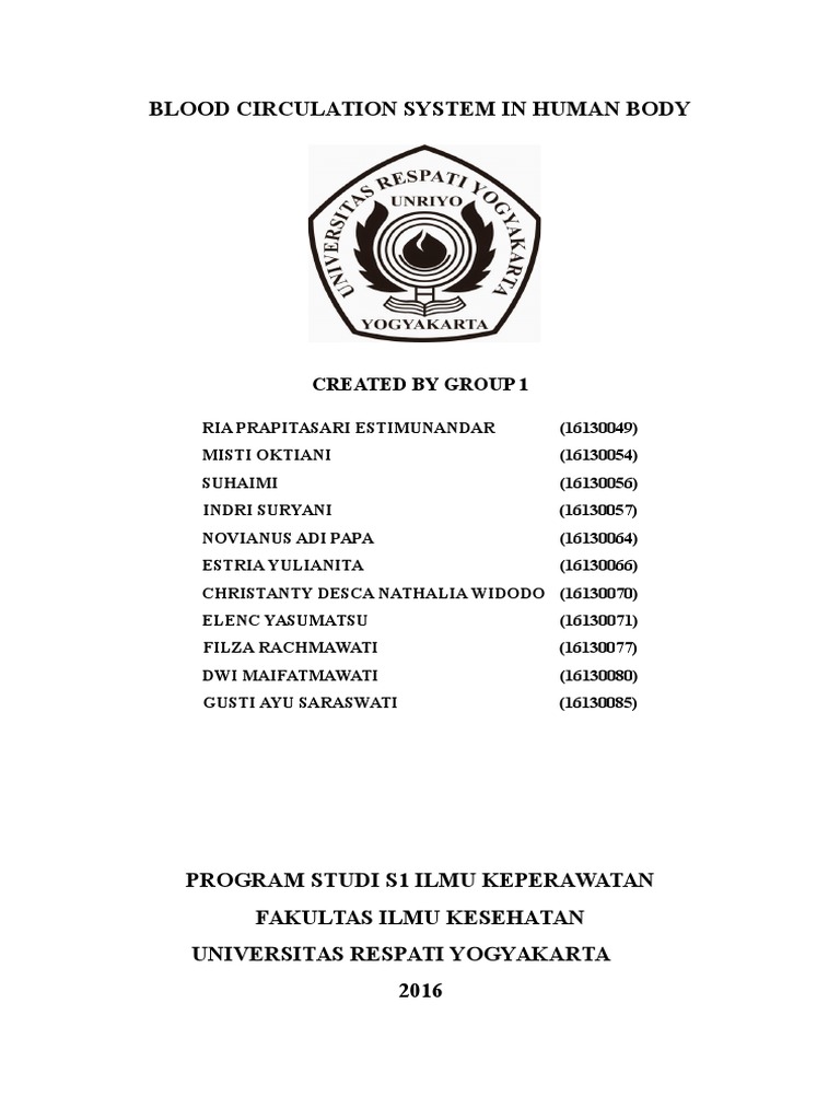 Blood Circulation System in Human Body | PDF | Heart | Circulatory System