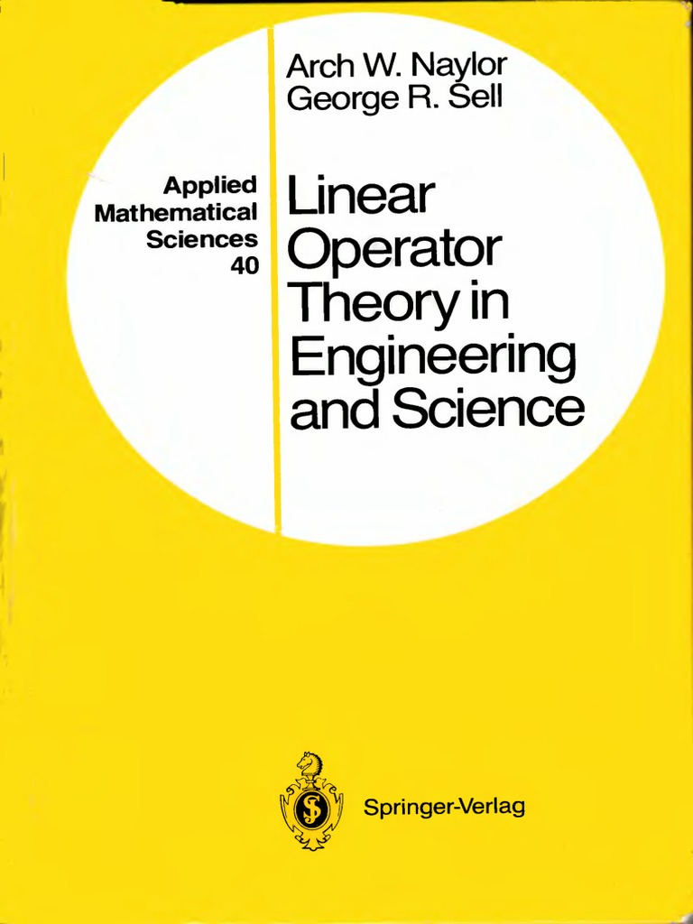 Linear Operator Theory in Engineering and Science - Chapter 1 - 2 | PDF