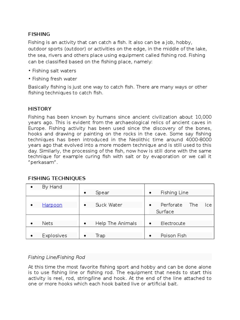 Fishing | PDF | Fishing Tackle | Fishing Rod