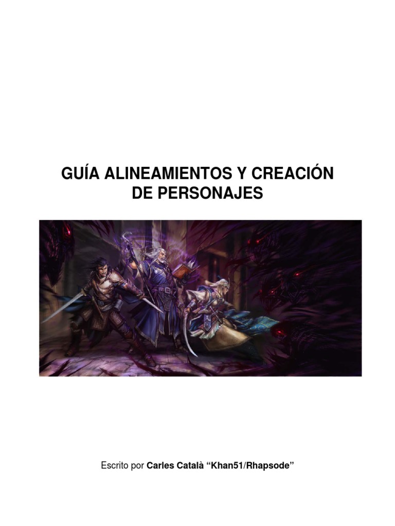 Guía de Alineamientos y Creación de Personajes | PDF | Juegos de rol | Ocio
