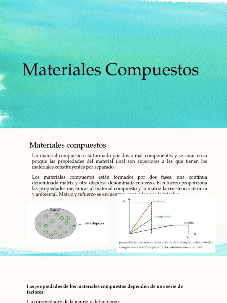 Materiales Compuestos | PDF | Material compuesto | Aluminio