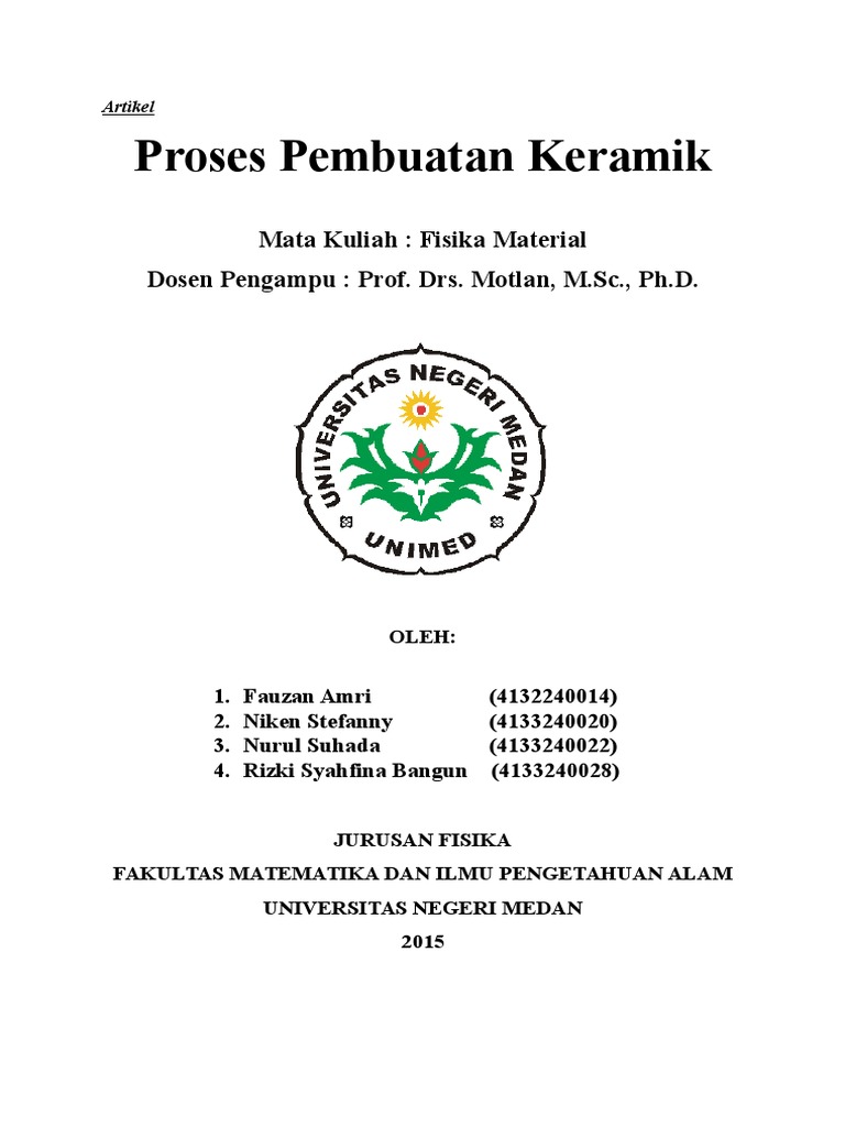 Cover Fisika Keramik | PDF Cover Fisika Keramik | PDF