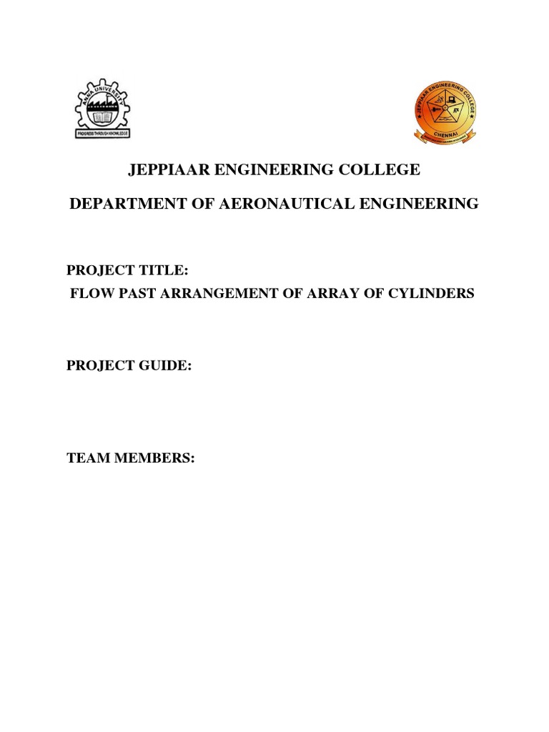Jeppiaar Engineering College Department of Aeronautical Engineering ...